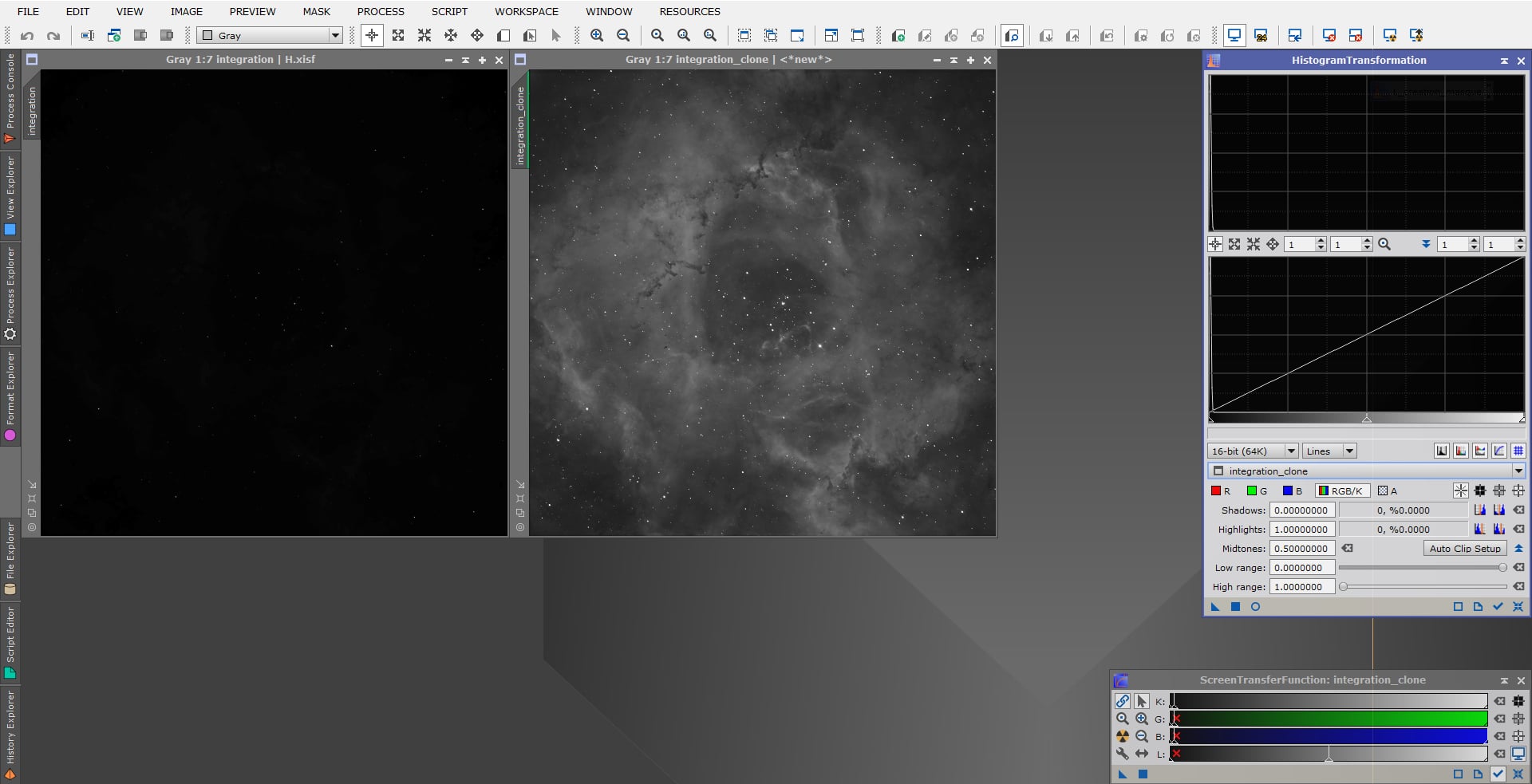 Traitement simple d’une image monochrome avec Pixinsight (Pix) – Photon ...