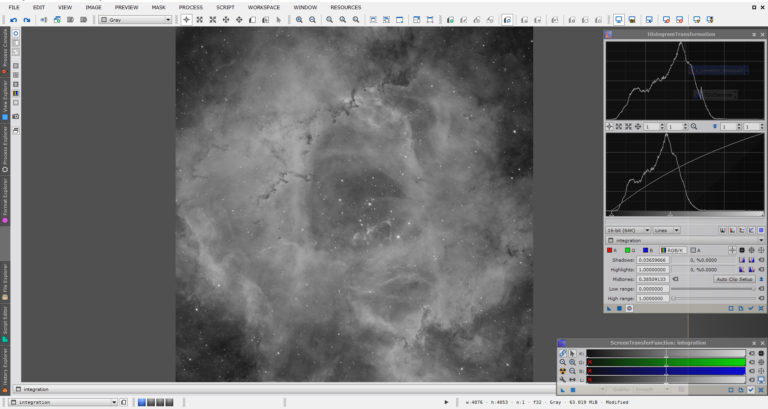 Traitement simple d’une image monochrome avec Pixinsight (Pix) – Photon ...