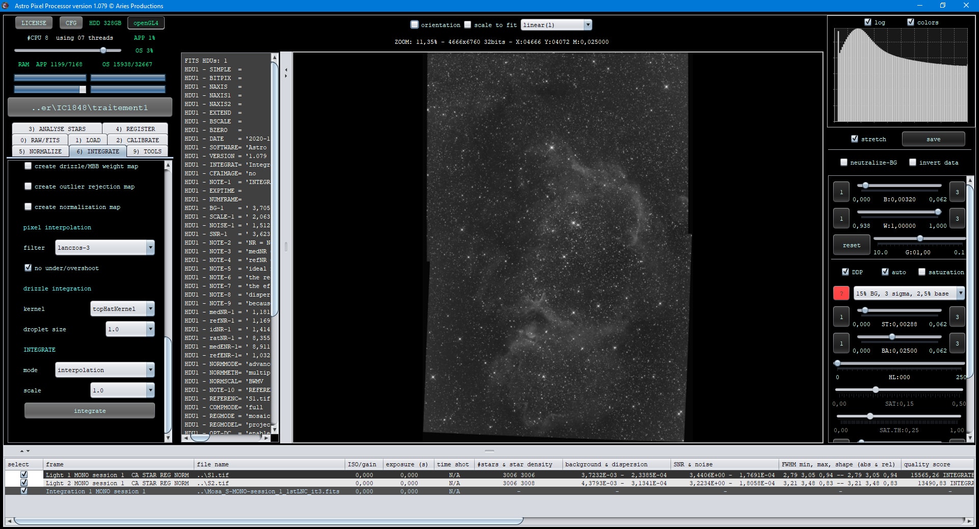 Réaliser une mosaïque avec Pixinsight et AstroPixelProcessor (Pix/APP) – Photon Millenium